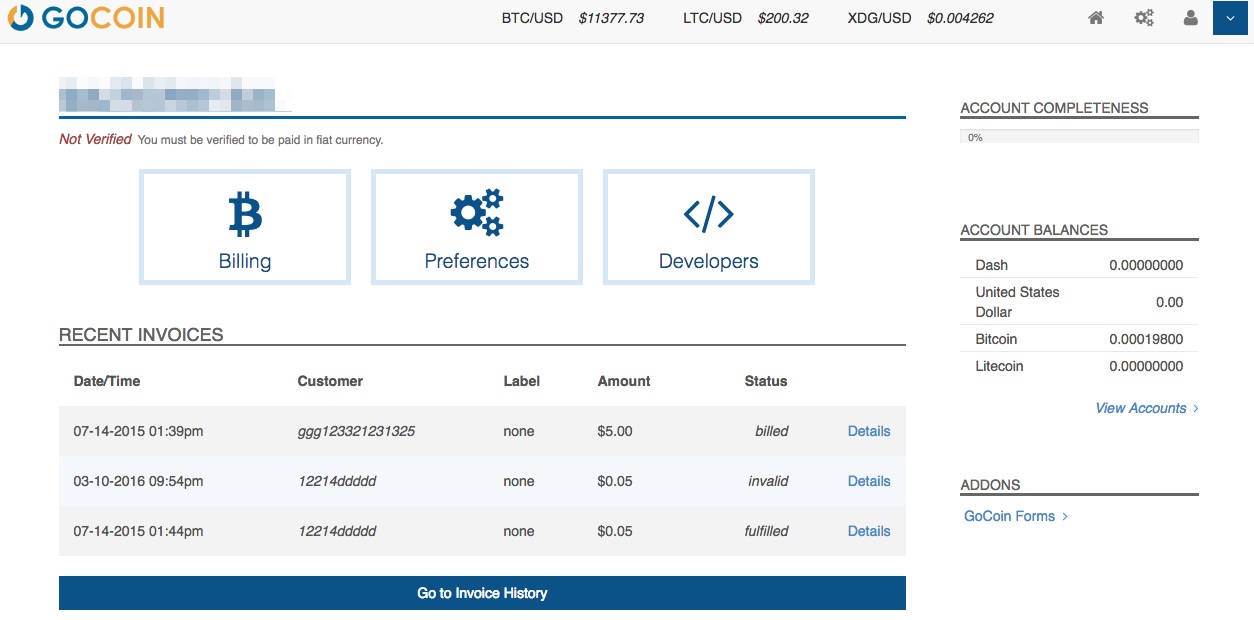 Gocoin ist ein amerikanischer Bitcoin Payment Provider